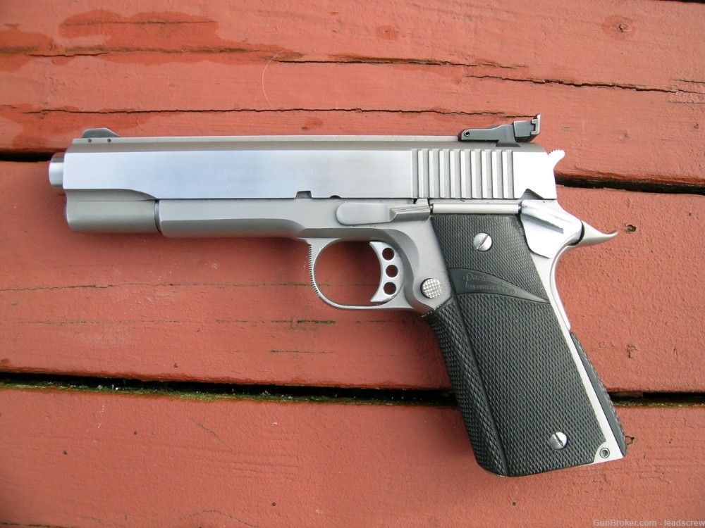 Detonics Scoremaster 45 ACP penny 1911 pistol 5" stainless minty box ...