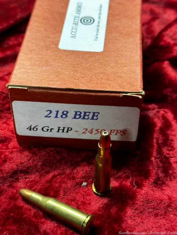 218 Bee 46gr 50 rds HP 2450 fps by Accu-Rite - Rifle Ammunition at ...