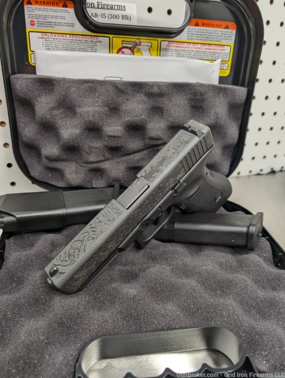 Japanese Engraved Glock 17 - Semi Auto Pistols at GunBroker.com ...