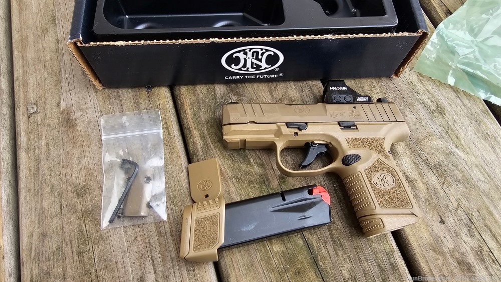 FN FDE Reflex MRD w/ Holosun 507K Bundle 11rd 15rd mags internal hammer ...