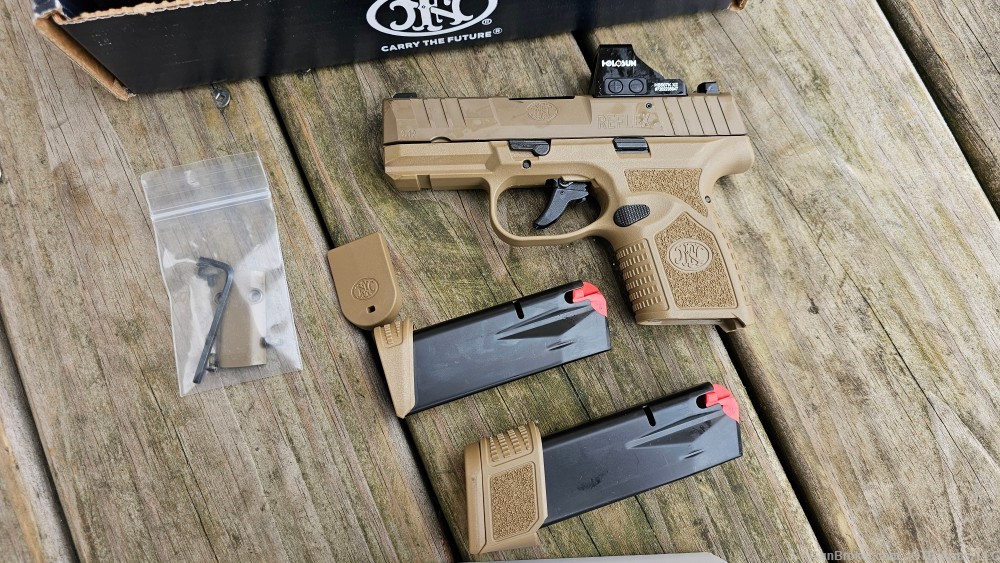 FN FDE Reflex MRD w/ Holosun 507K Bundle 11rd 15rd mags internal hammer ...