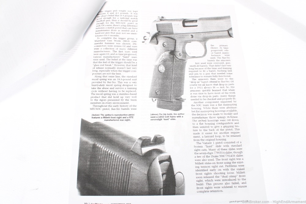 RARE & HIGHLY DESIRED MEU SOC GEN 2 USGI 1911-A1 KC KUSTOM BUILD ...