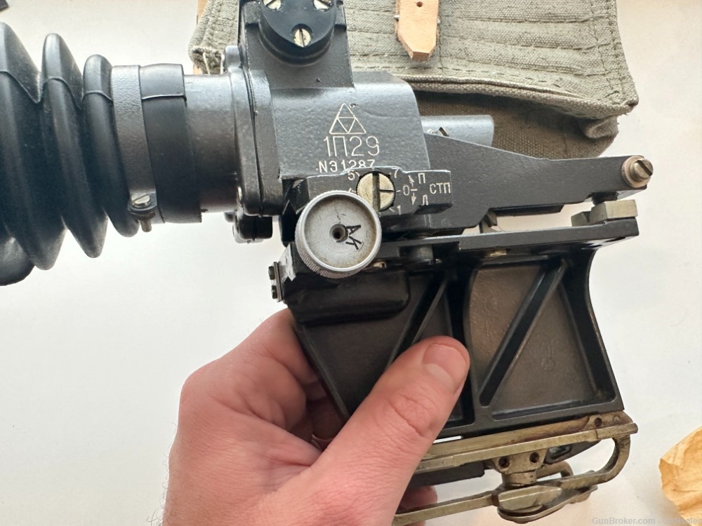Russian 1p29 Scope w/ Case , AK-74, PKM, + RPK Cam. Soviet Optic - Gun ...