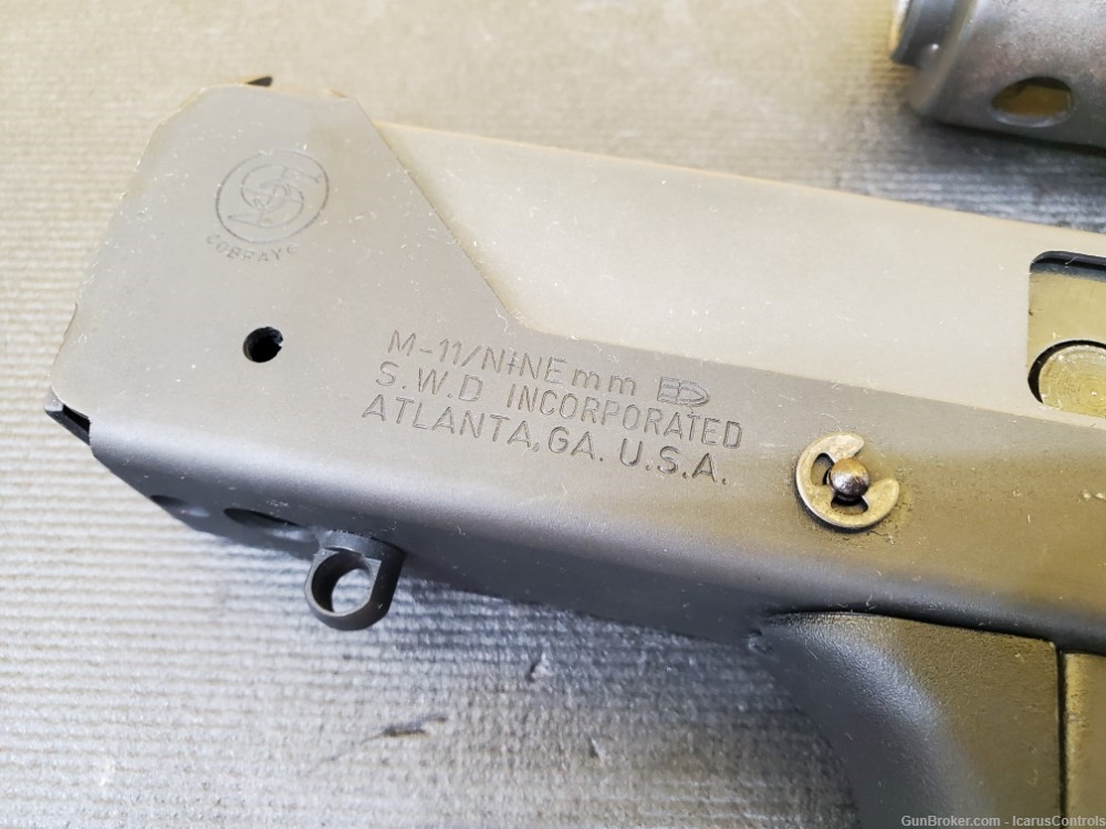 RETRO! UNFIRED 1989 COBRAY M11/9 SWD 9mm M11/NINE Mac MAC11 PREBAN CC ...