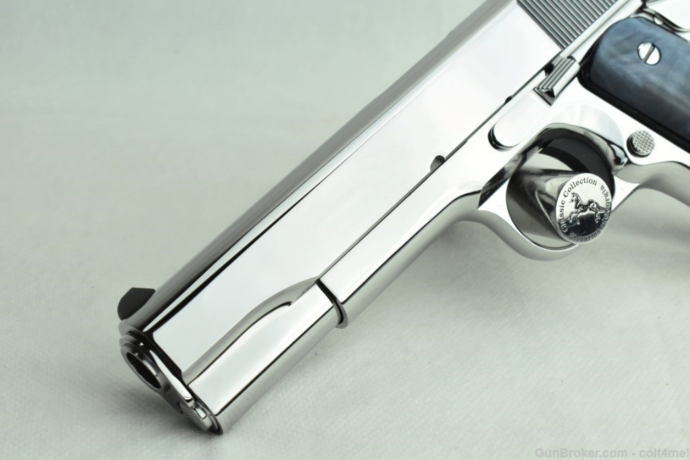 BRIGHT STAINLESS Colt 1911 Classic Government .45 ACP O1911C-SS - Semi ...