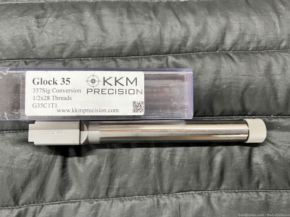 Glock 35 .357 sig KKM stainless threaded 1/2x28 barrel conversion ...