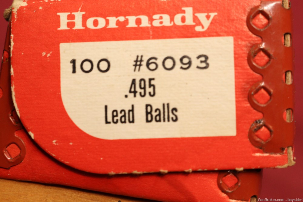 Hornady Lead Balls .495 Diameter Quantity of 100 - Black Powder Bullets ...