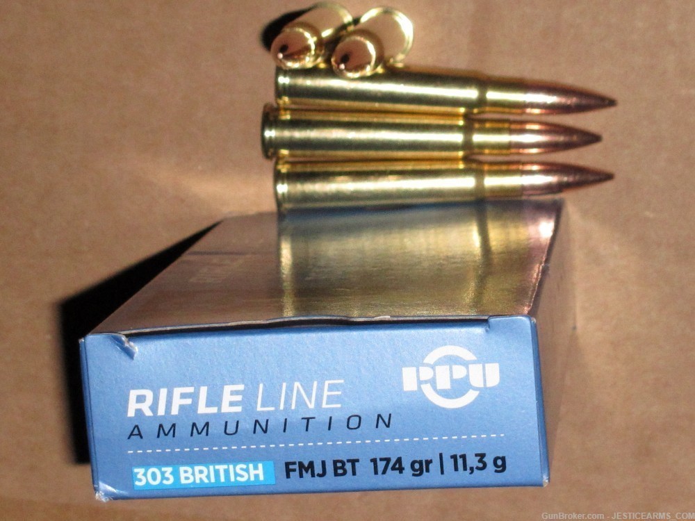 .303 Ammo PPU 303 British Ammo - Rifle Ammunition at GunBroker.com ...