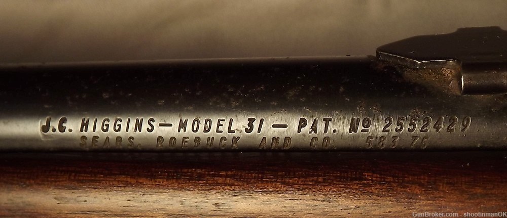 1953 Sears J. C. Higgins Model 31 .22 Rifle - made by High Standard ...