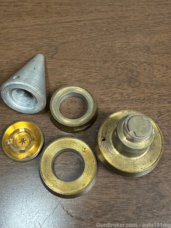 WW2 Canadian 3.7inch AA No199IV brass Time fuze dated 1941 - Large Bore ...