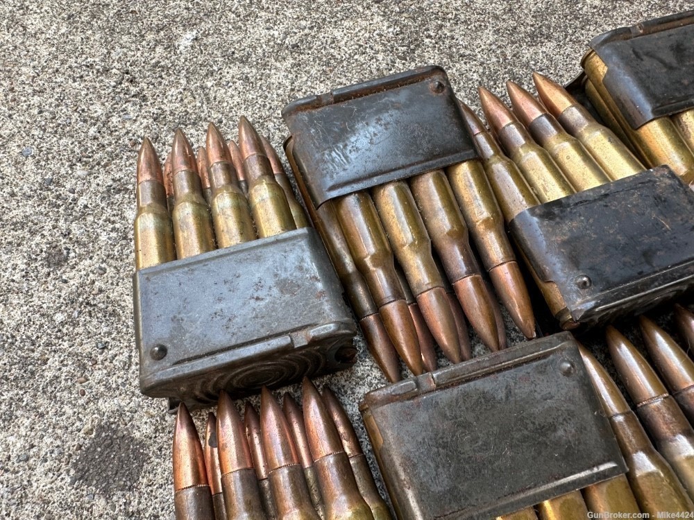 120 Rounds-30-06 M2 Ball Ammo-on M1 Garand Clips-Great Shooting ...