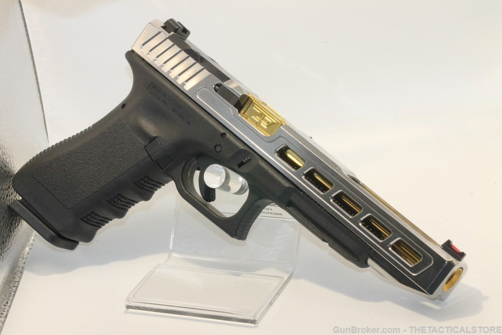GLOCK 17L LONG SLIDE CUSTOM POLISHED ZAFFIRI PRECISION 9MM GLOCK PORTED ...