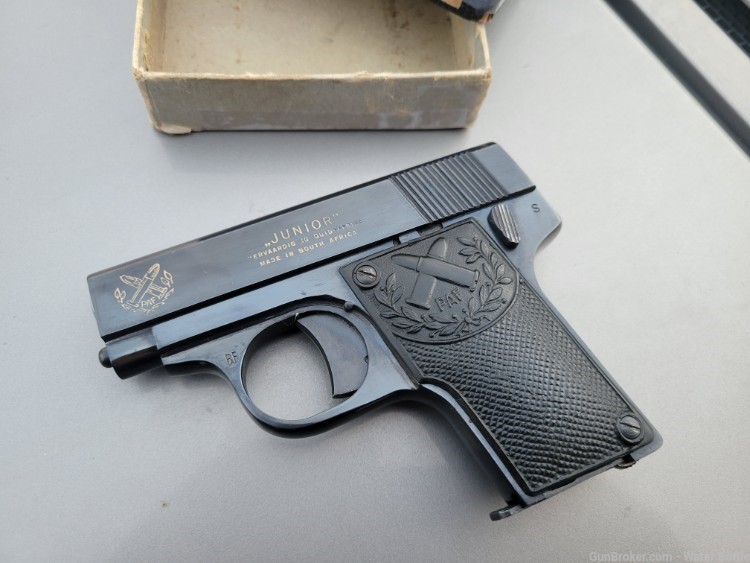 Rare African PAF Junior 25 Auto Pistol 6.35mm With Box Pocket Pistol ...