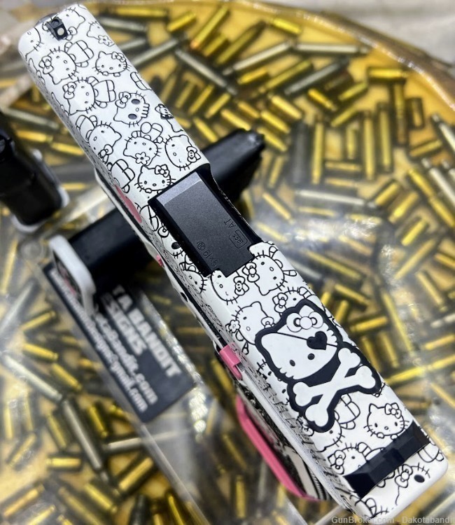Hello Kitty Glock 19C 9MM Engraved with Custom Case - Semi Auto Pistols ...