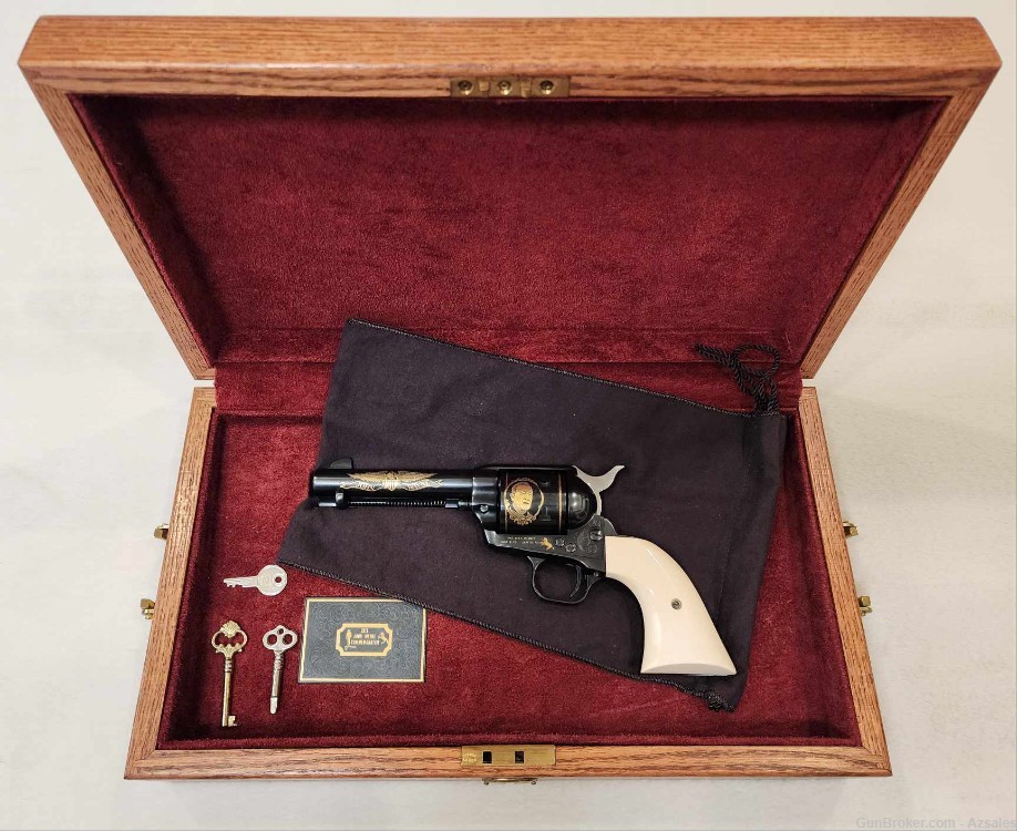 Colt SAA John Wayne Commemorative 45 LC Ivory Grips w/ Presentation Box ...