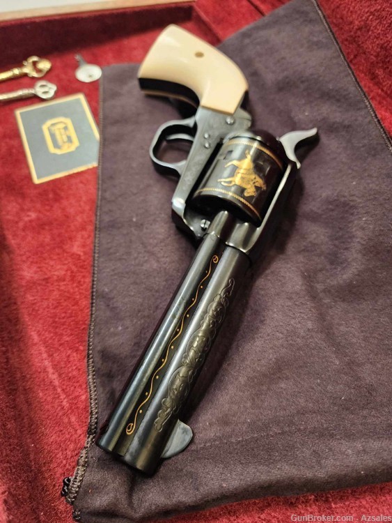 Colt SAA John Wayne Commemorative 45 LC Ivory Grips w/ Presentation Box ...