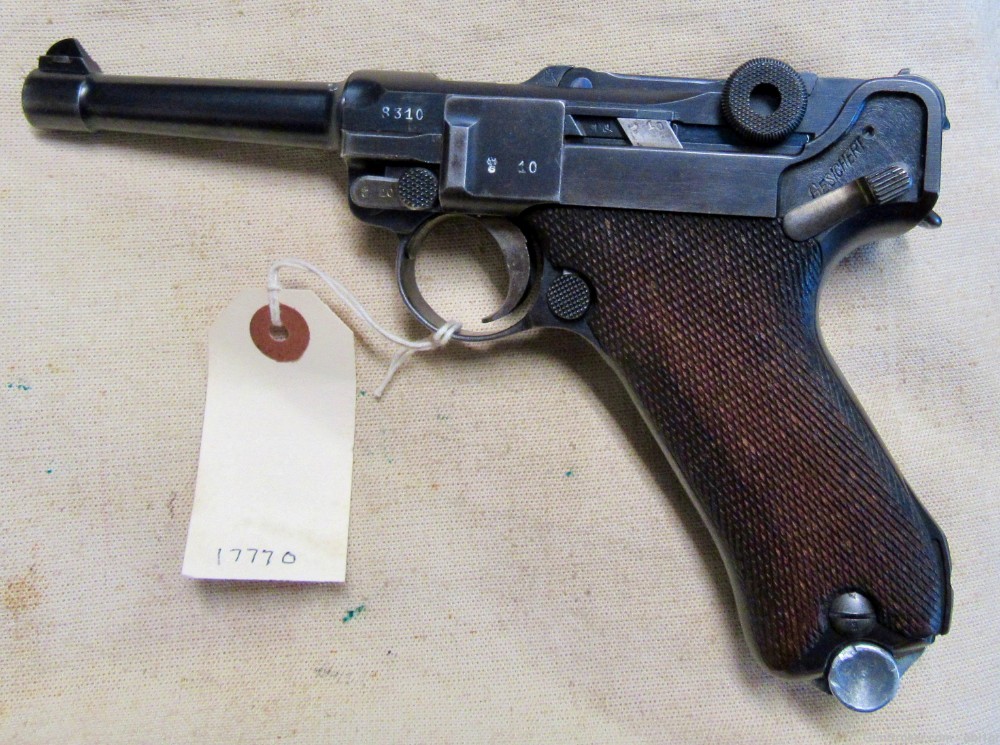 Original Scarce German Simson & Co Suhl 9mm Luger Pistol .01 NO RESERVE ...