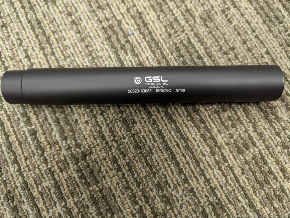 NIB GSL Jericho 9mm Full-size & Mini UZI Silencer Mossad - Silencers ...