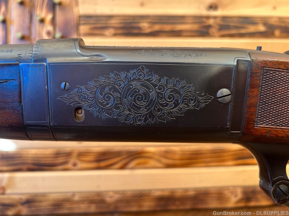 SAVAGE ARMS CO. MODEL 99 1899 ENGRAVED DELUXE BLUED AAA WALNUT .300 ...