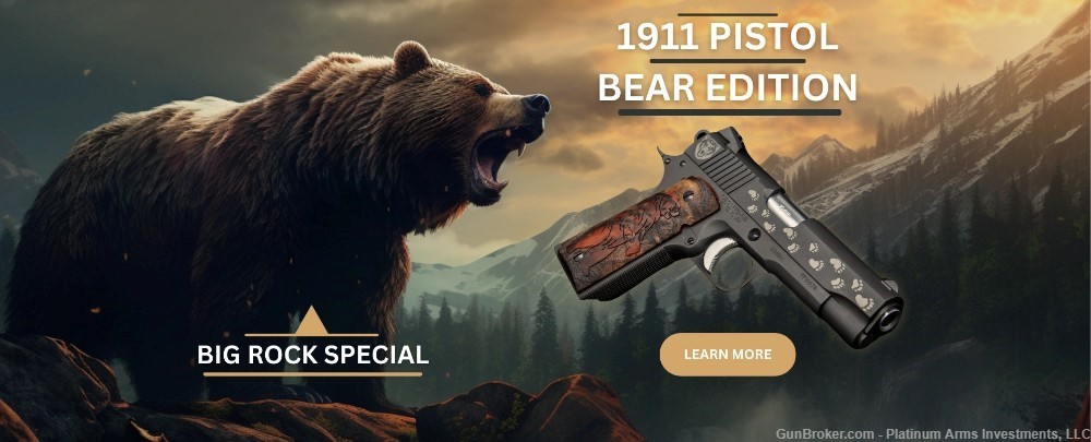 Fusion Firearms 1911 Combat Commander Grizzly Bear Limited Edition 10mm ...