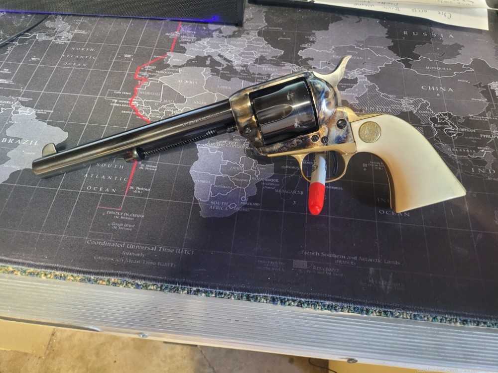 Custom 7.5 Uberti Cattleman - Revolvers at GunBroker.com : 1034680487