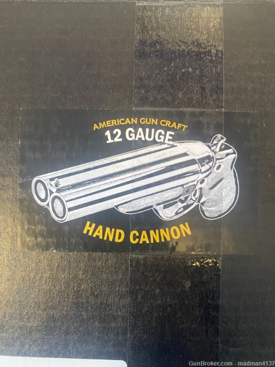 New Diablo 12 Gauge Hand Cannon Black Powder Double Barreled Shotgun ...