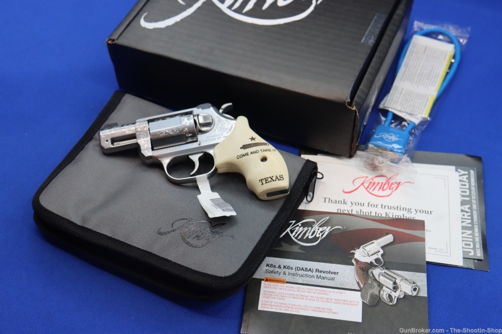 Kimber Model K6S TEXAS EDITION Revolver 357MAG ENGRAVED TX SA DA 357 ...