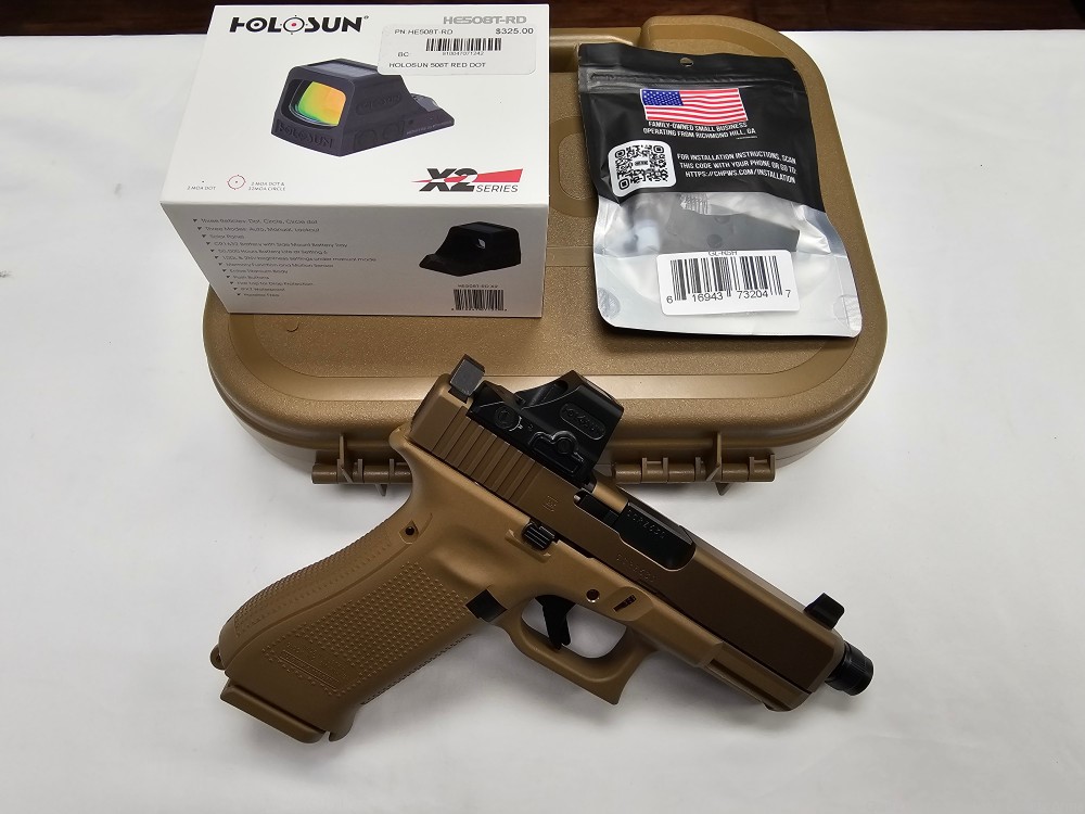 Glock 19x MOS 9mm + Holosun 508T Optic NEW FDE - Semi Auto Pistols at ...