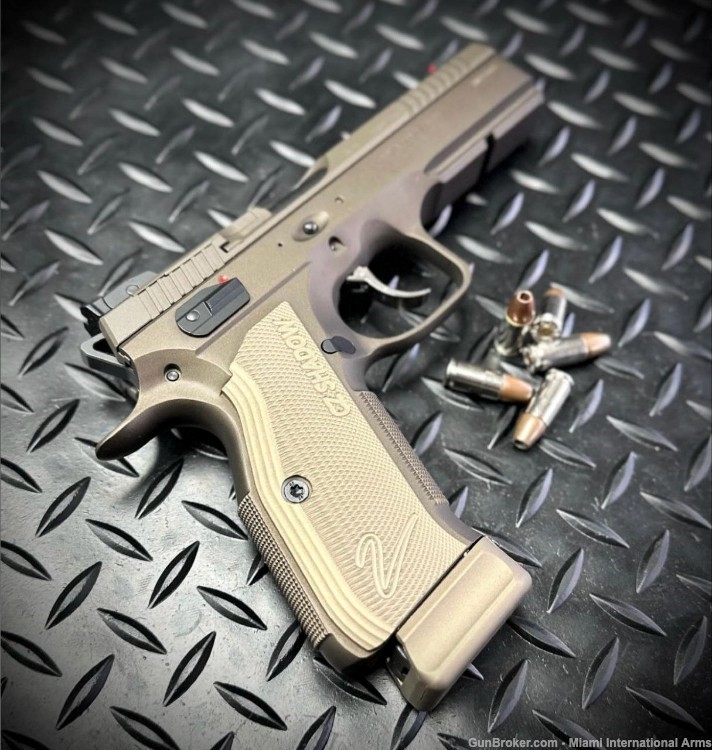 Custom CZ Shadow 2 Optic Ready Sand Hawk Sand Bronze - Semi Auto Pistols at GunBroker.com ...