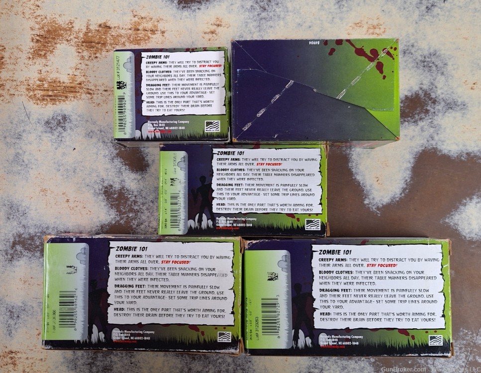 Hornady Zombie Max bundle of 30-30, 223, 308, 45acp, 12ga - Other ...