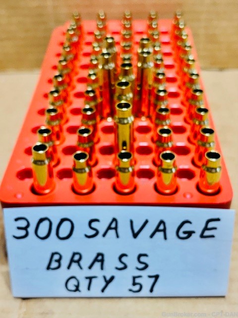 300 SAVAGE brass OTY 57 deprimed and Stainless Steel pin cleaned ...