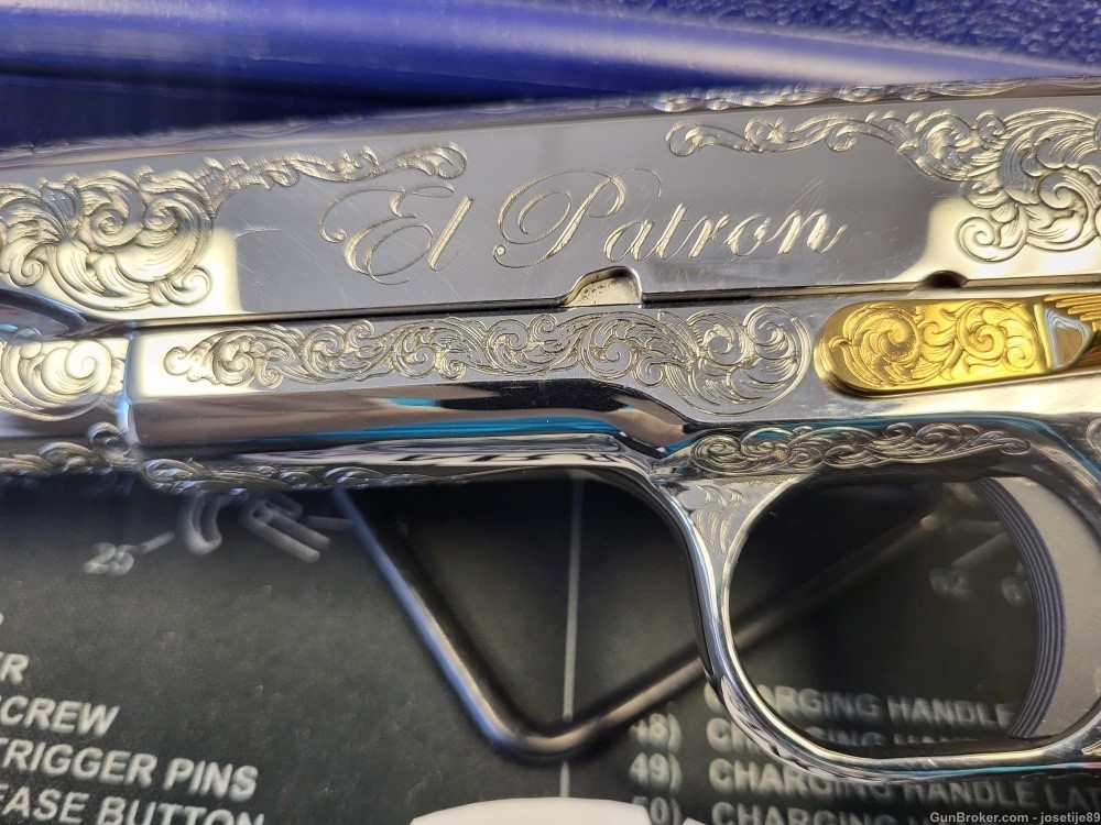 Colt engraved 38 super El Patron - Semi Auto Pistols at GunBroker.com ...
