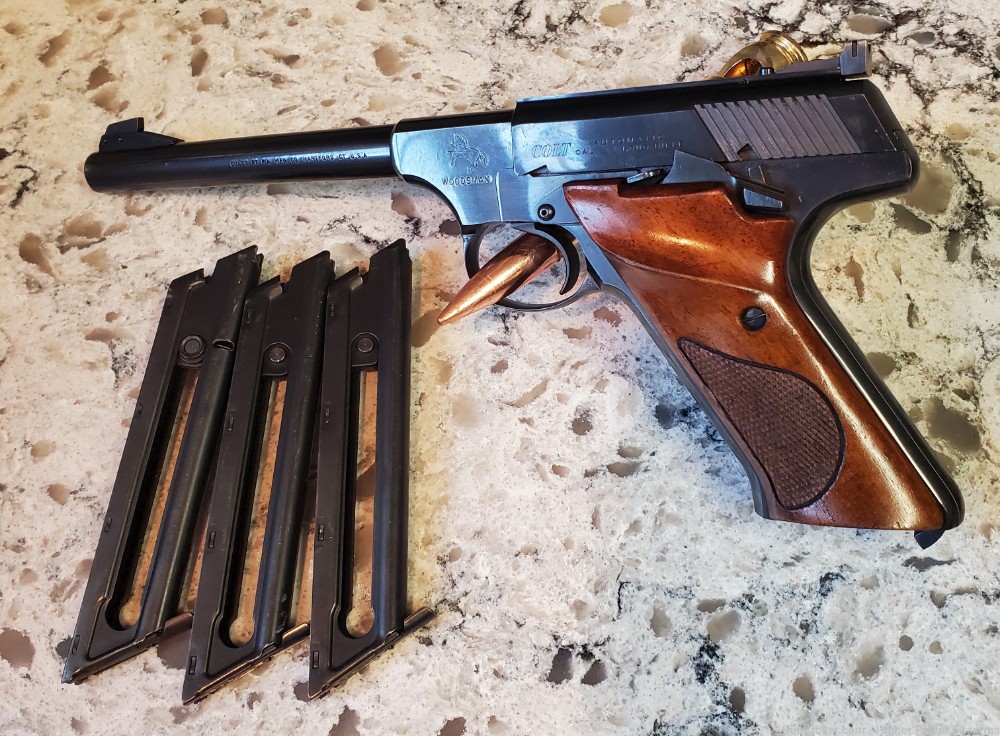 Colt Woodsman .22LR 3 Magazines 6" - Semi Auto Pistols at GunBroker.com ...