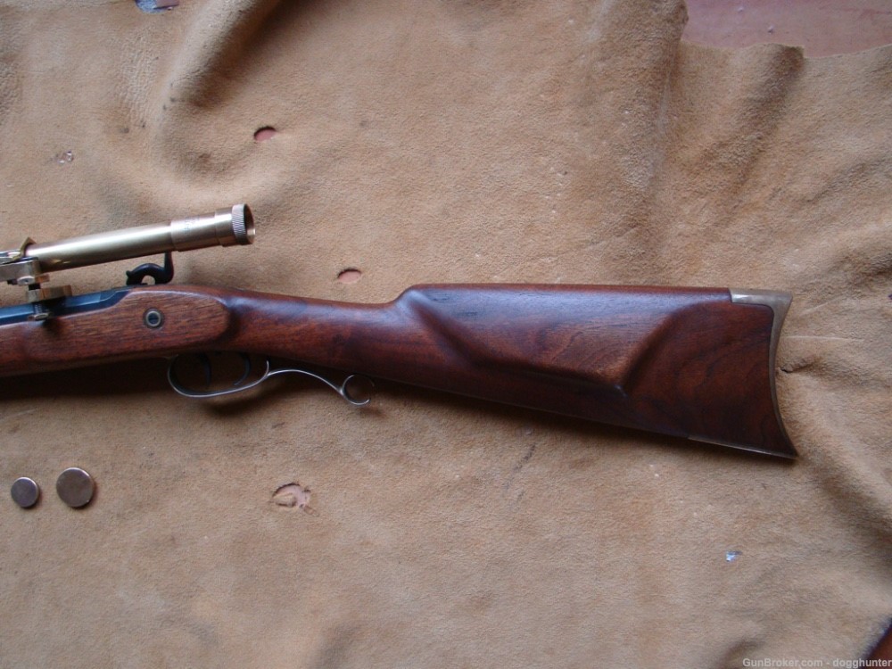 Thompson Center Seneca.32 Cal. rifle . black powder navy arms scope ...