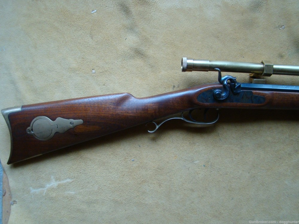 Thompson Center Seneca.32 Cal. rifle . black powder navy arms scope ...