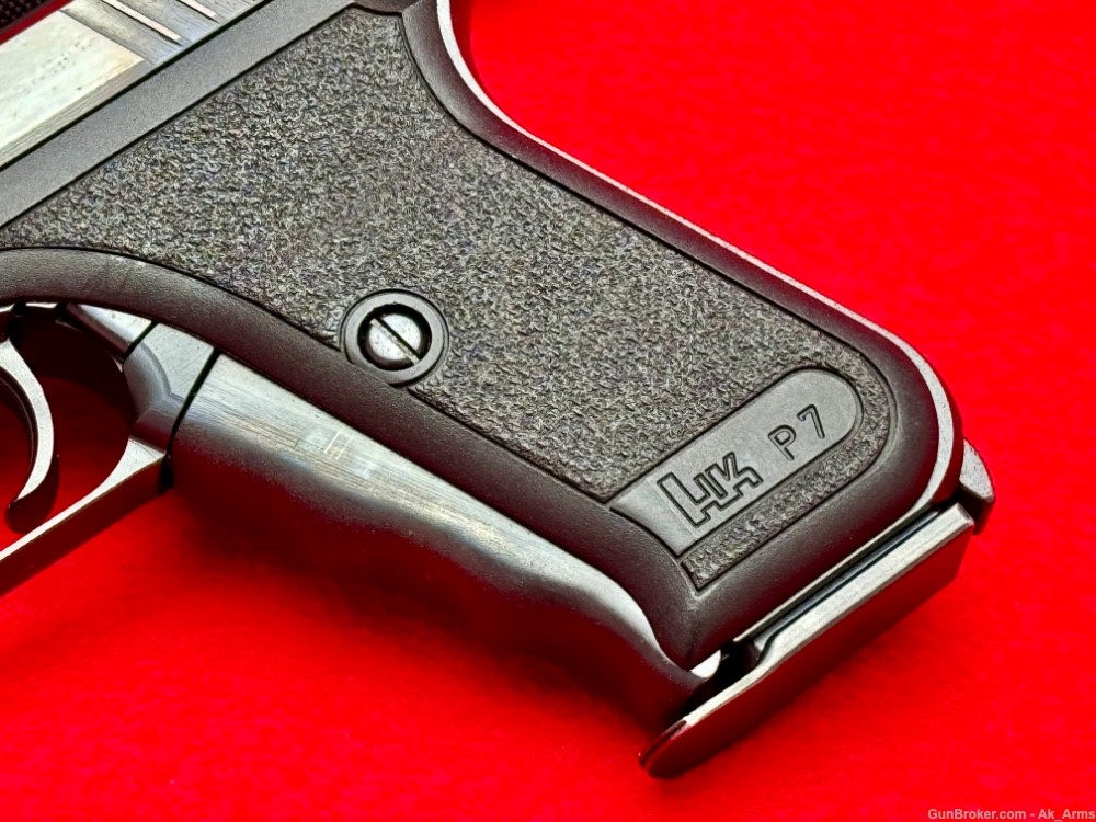 RARE 1984 HK P7 Squeeze Cocker 9mm Pistol w/Case *COLLECTOR PLUM SLIDE ...