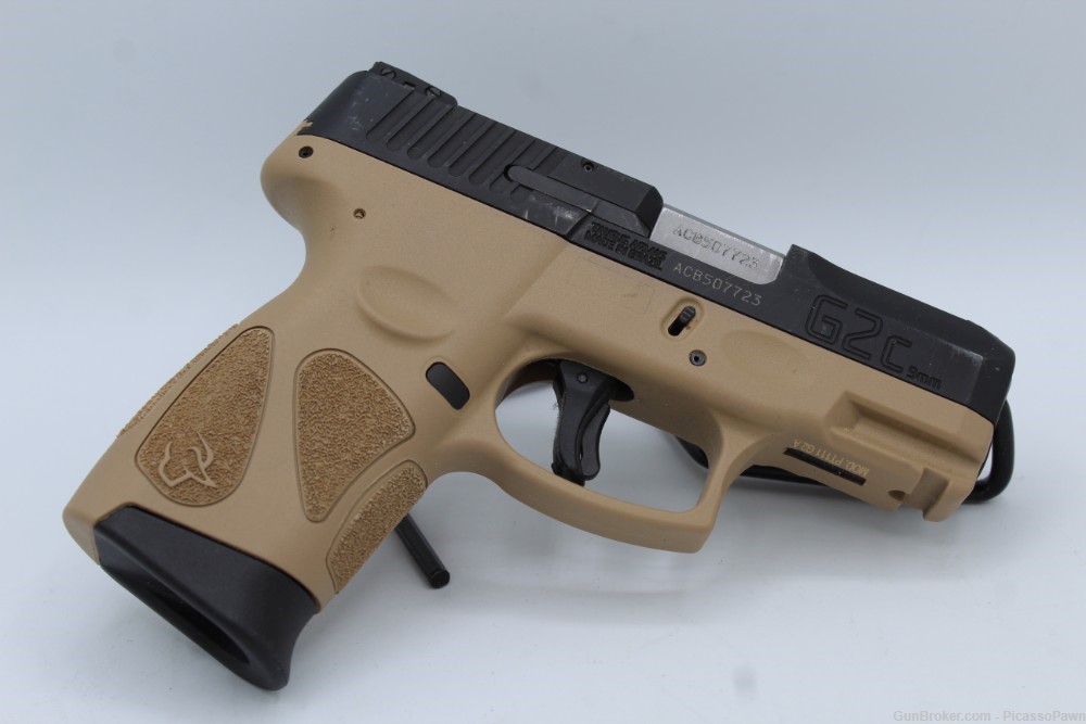 TAURUS PT111 G2A G2C DESERT TAN / BLACK W/ ONE 12 RD MAGAZINE - Semi ...