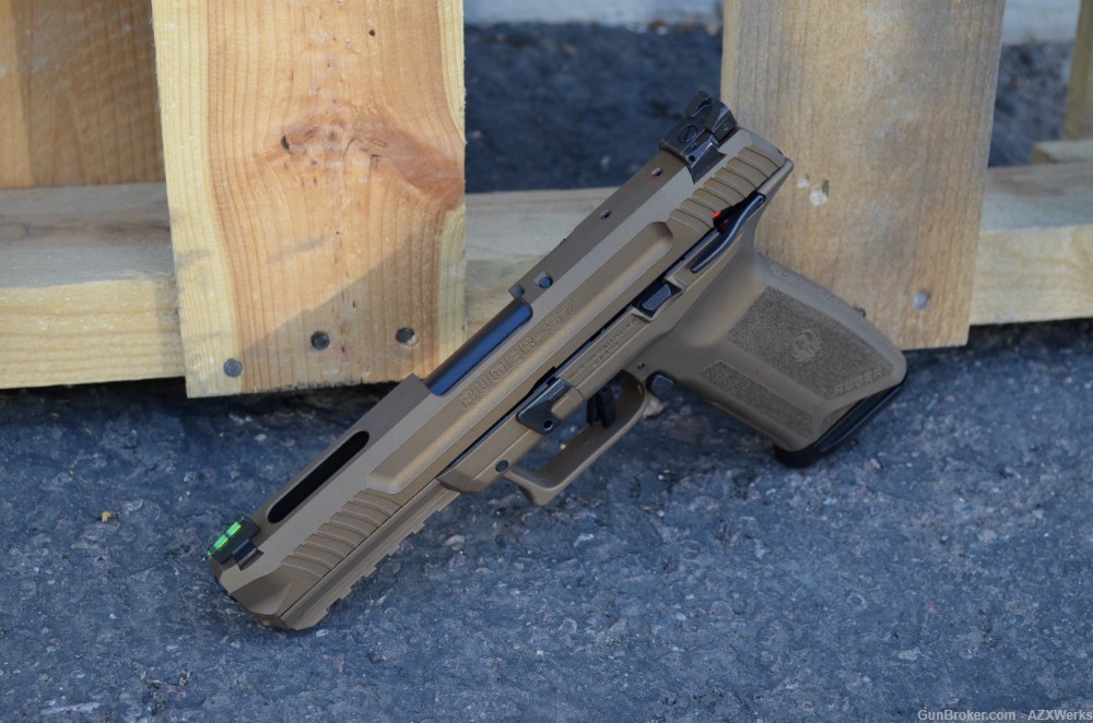 Ruger Five Seven 57 5.7x28 16401 Ruger-57 X-Werks Burnt Bronze - Semi ...