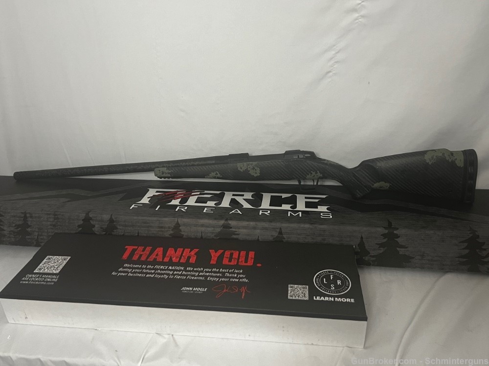 FIERCE Carbon Rogue 7mm PRC RMEF Baseplate 22" Forest Camo Black NEW ...