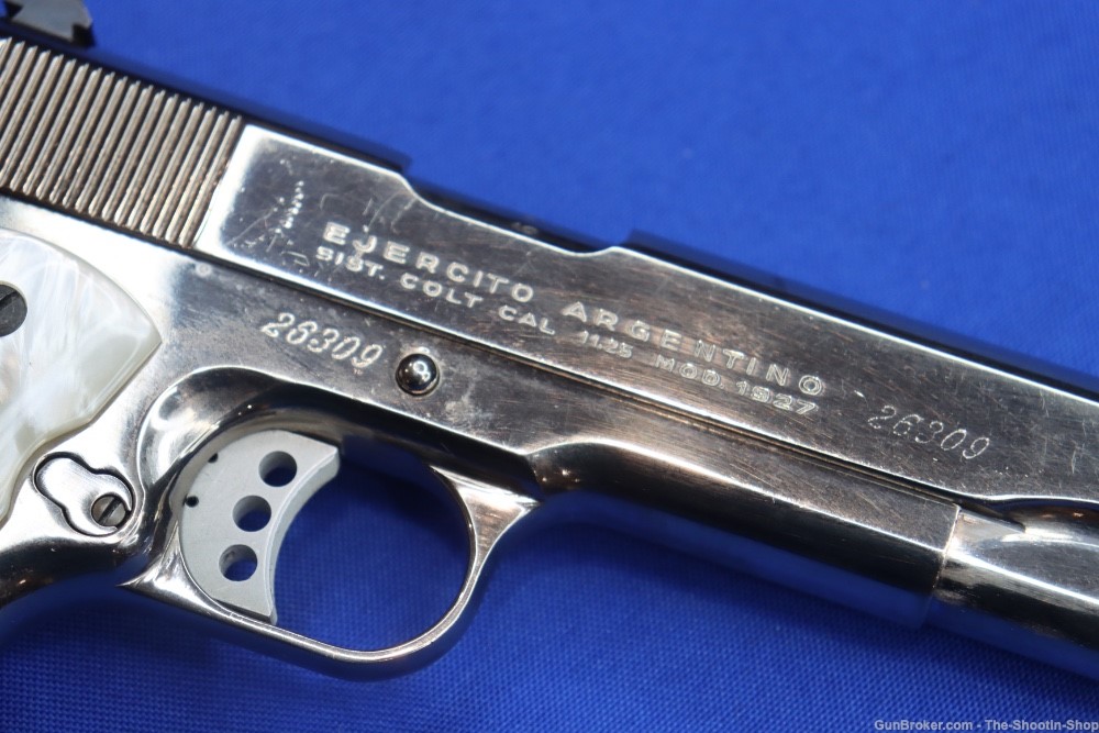 Sistema Colt Model DGFM Model 1927 Pistol 45ACP 1911 High Polish Pearl ...