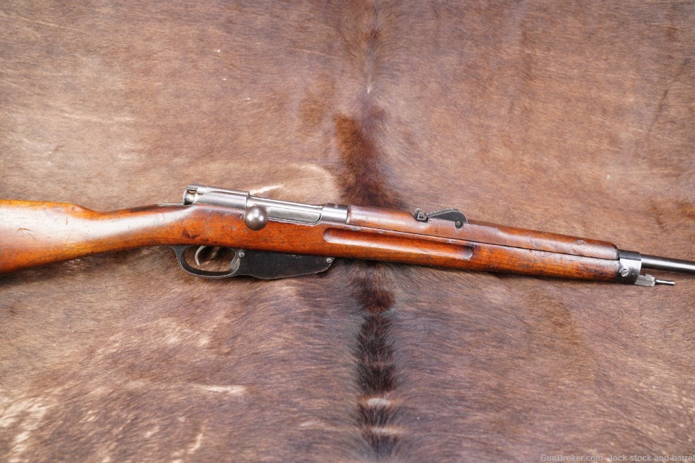 Dutch 1895NM Cavalry Carbine M95 Mannlicher 6.5x53R Bolt Action Rifle C ...