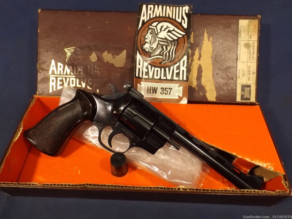 Arminius Mod HW357, 357 Magnum 6-Shot Revolver w/Box & Papers ...