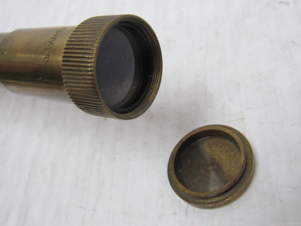 Navy Arms 32" Brass 4x15 Replica Vintage scope $.01 Start No Reserve ...