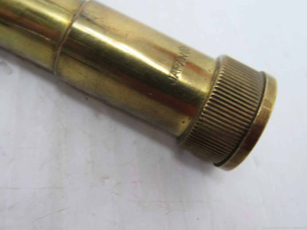 Navy Arms 32" Brass 4x15 Replica Vintage scope $.01 Start No Reserve ...