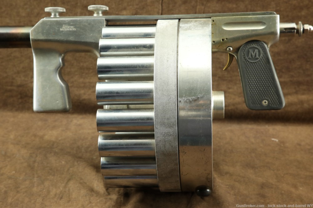 Authentic 1940 Manville Gas Grenade Machine Gun 25mm 18inch 18 Rounds ...