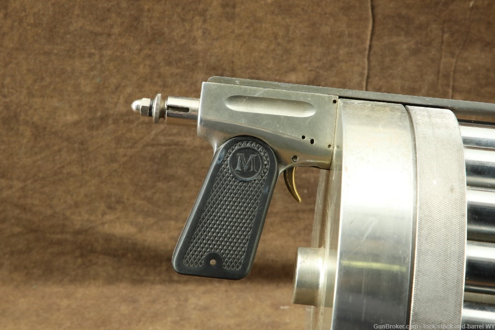 Authentic 1940 Manville Gas Grenade Machine Gun 25mm 18inch 18 Rounds ...