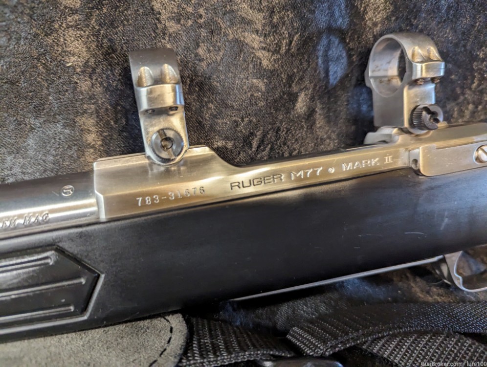 Ruger M 77 Mark II SKELETON stock M77 Stainless 7mm REM mag nice - Bolt ...
