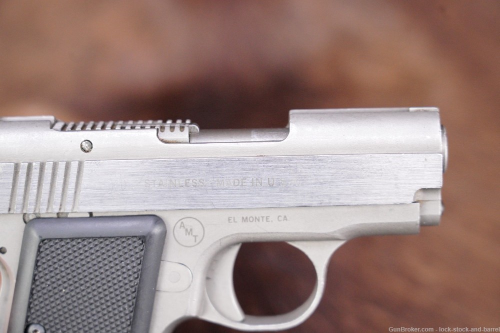 AMT El Monte Back Up Backup .380 ACP 9mm Kurz Semi-Automatic Pistol ...