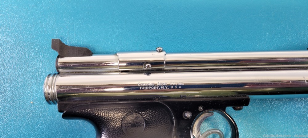 Fine Crosman Chrome Medalist Model 150 Air Pistol Gun & Provenance .22 ...