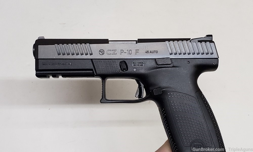 CZ-USA P10F 45acp 13rd 4.5in barrel NO CA SALES 91590 - Semi Auto Pistols at GunBroker.com ...